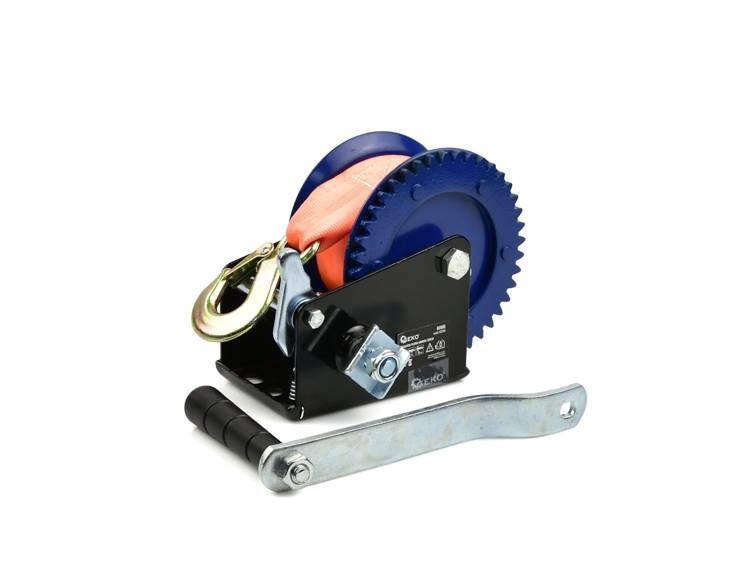 Belt winch 1200 lbs with crank | forsplit.com shop